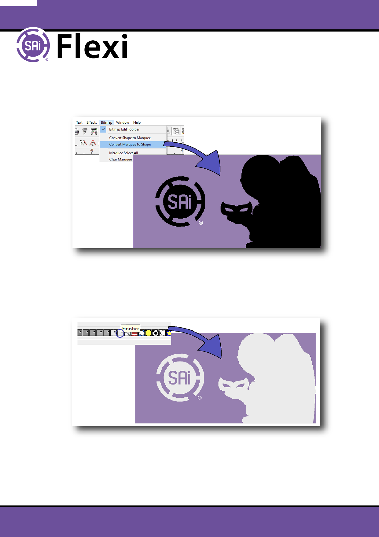 You can quickly convert the bitmap selection to a vector (Page 7 / 9) Flexi FlexPRINT ...